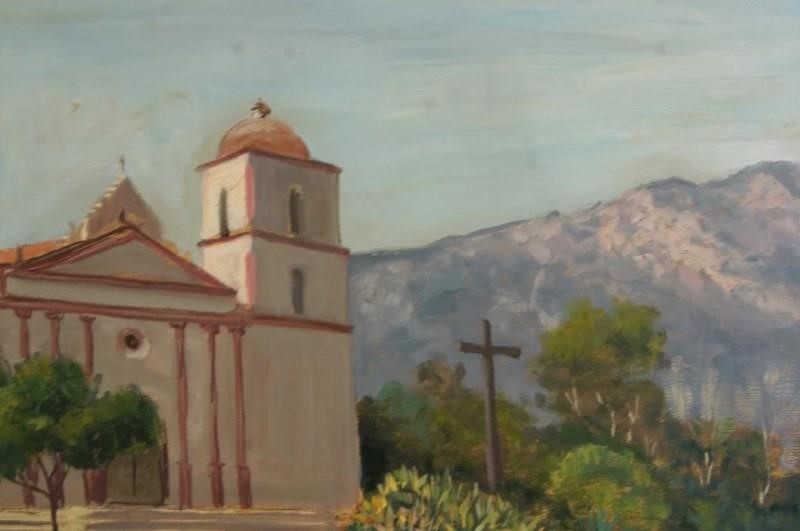 Santa Barbara | Mission oil on board | MutualArt