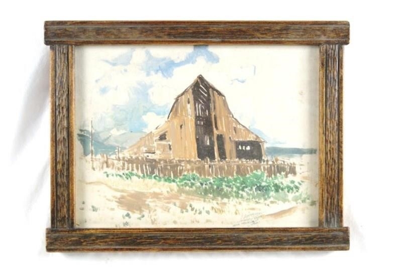 James Swinnerton | 11x15 Barn landscape | MutualArt