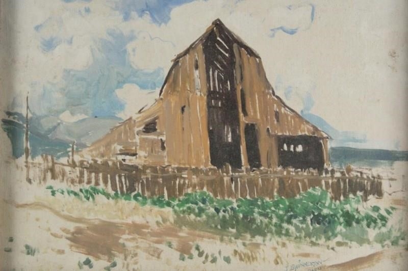 James Swinnerton | 11x15 Barn landscape | MutualArt