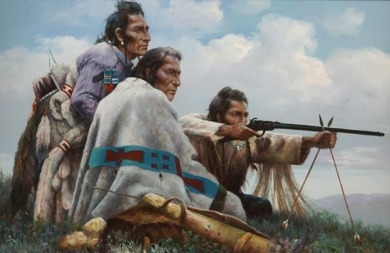 Troy Denton | Oil on Canvas - Indians | MutualArt
