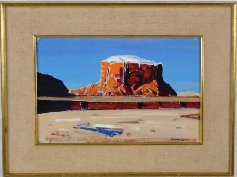 Conrad Buff | monolithic desertscape | MutualArt