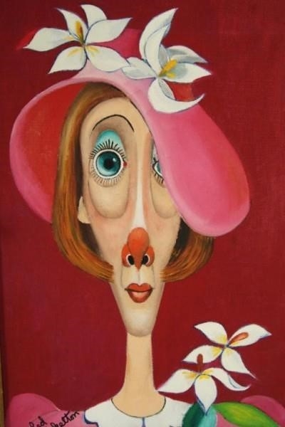 Red Skelton | oil of Hedda Hopper | MutualArt