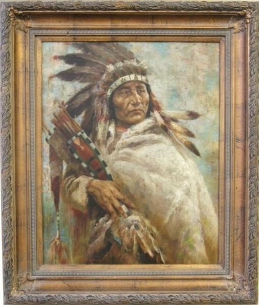 Troy Denton | 30 x 24 Indian Portrait (19) | MutualArt