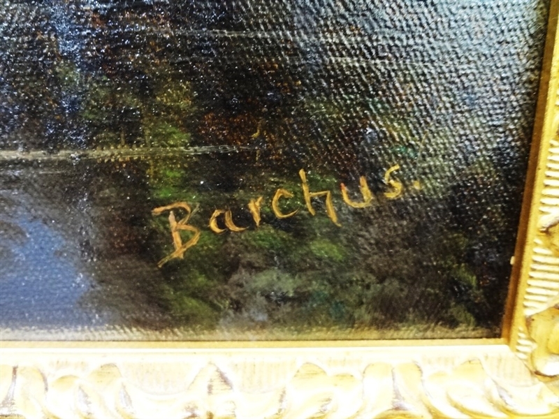 Eliza Rosanna Barchus | Eliza Barchus (1857-1959) Oil Painting Mt. Hood ...