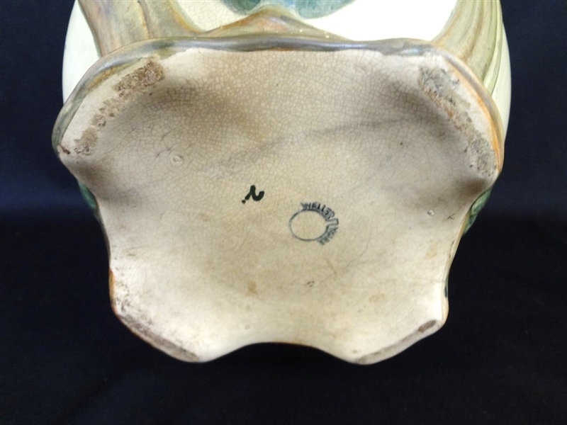 Weller Pottery | Weller Pottery Oversize Jardiniere Apple Tree Black ...