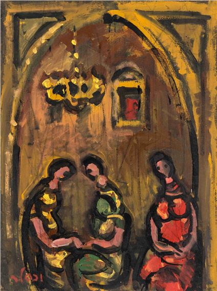 Jacob Wexler | Jacob Wexler (1912-1995) – Three Women – Oil on Canvas ...
