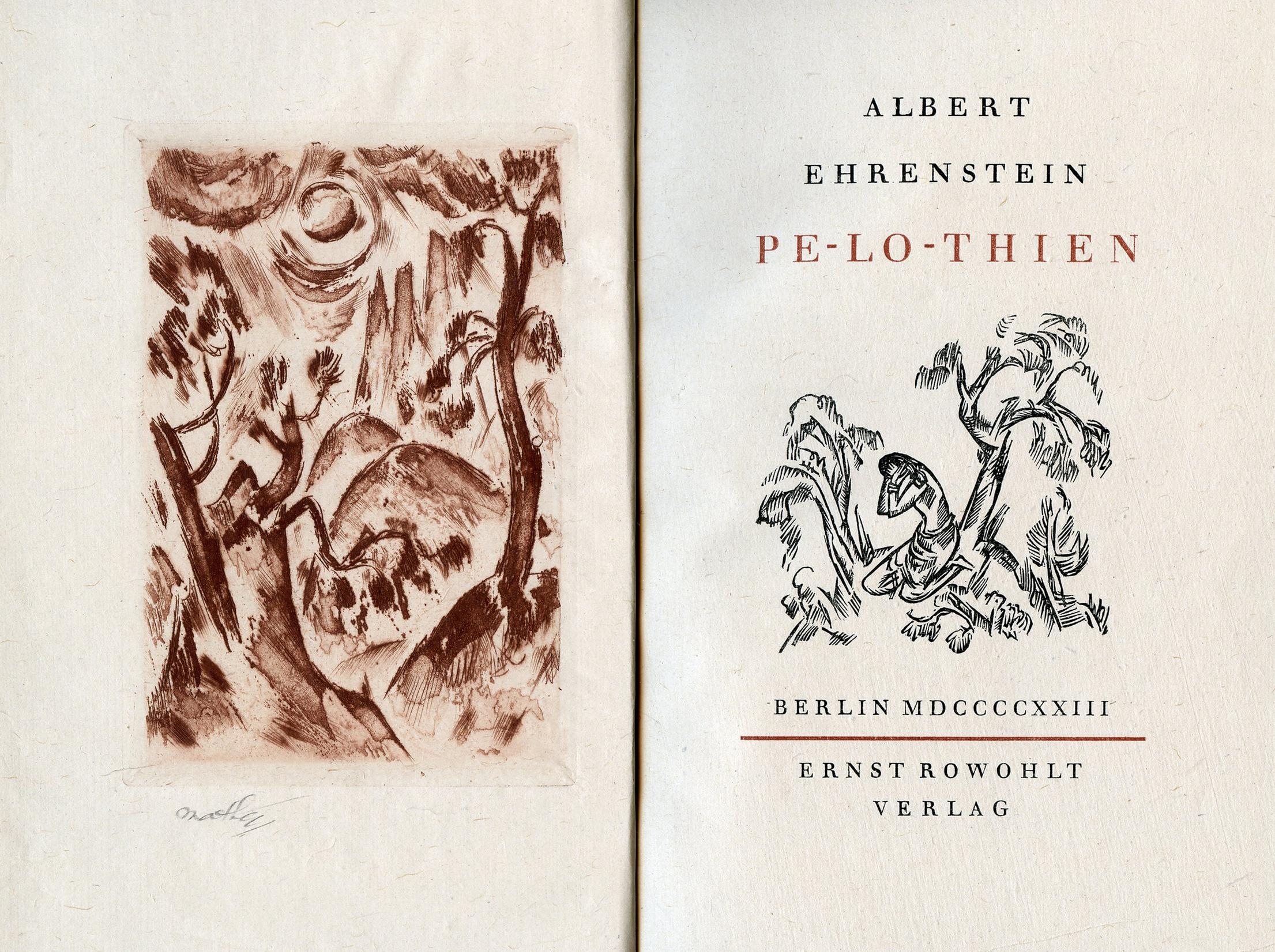 Georg Alexander Mathey | Pe-Lo-Thien - Albert Ehrenstein - Etching by ...