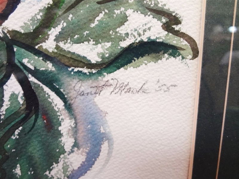 Janet Mack | (2) Original Janet Mack Watercolor Still Life Fruit: Both ...