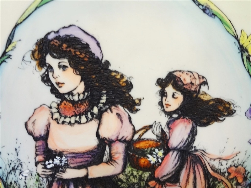 Mary Vickers | Mary Vickers Hand Colored Etching Framed: Measures 14.25 ...