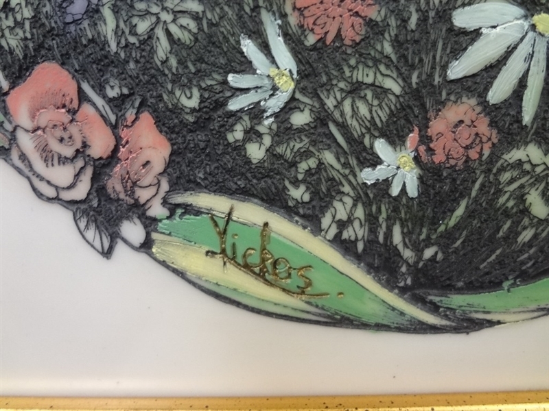 Mary Vickers | Mary Vickers Hand Colored Etching Framed: Measures 14.25 ...