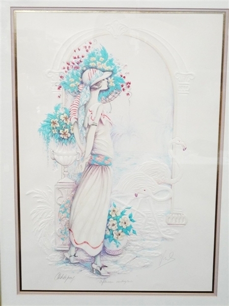 Mary Vickers | Mary Vickers Artist Proof Afternoon Rendevous Intaglio ...