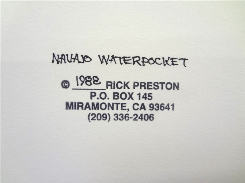 Rick Preston | Rick Preston Original Photograph Navajo Waterpocket ...