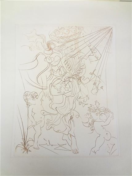 Salvador Dalí | Salvador Dali Etching Autumn1970 Not Signed: Not framed ...
