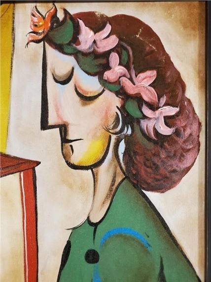Pablo Picasso | Original in the Manner of Picasso Canvas COA (1900 ...