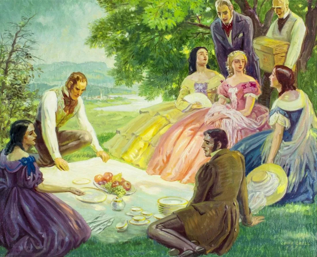 Louis Frederick Grell | The Picnic (1956) | MutualArt