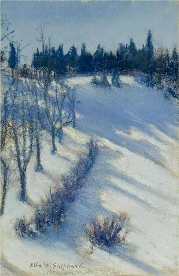 Ella Sheppard Gallagher | Winter Landscape (1901) | MutualArt