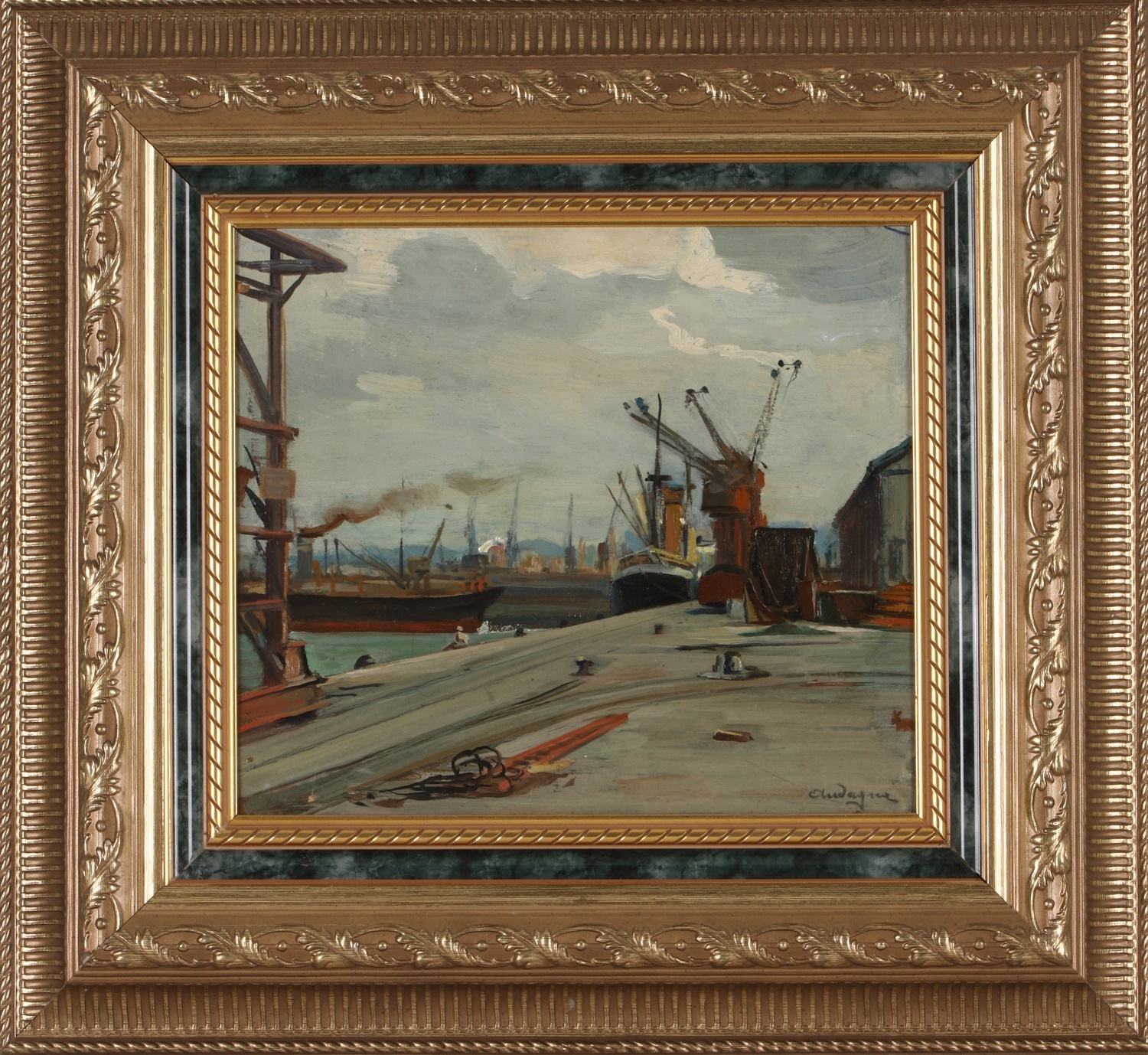 Alex Wagner | Dockyard scene | MutualArt
