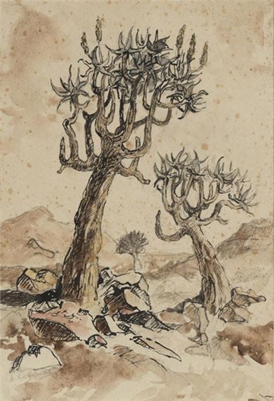 Alexander Rose-Innes | Two quiver trees | MutualArt
