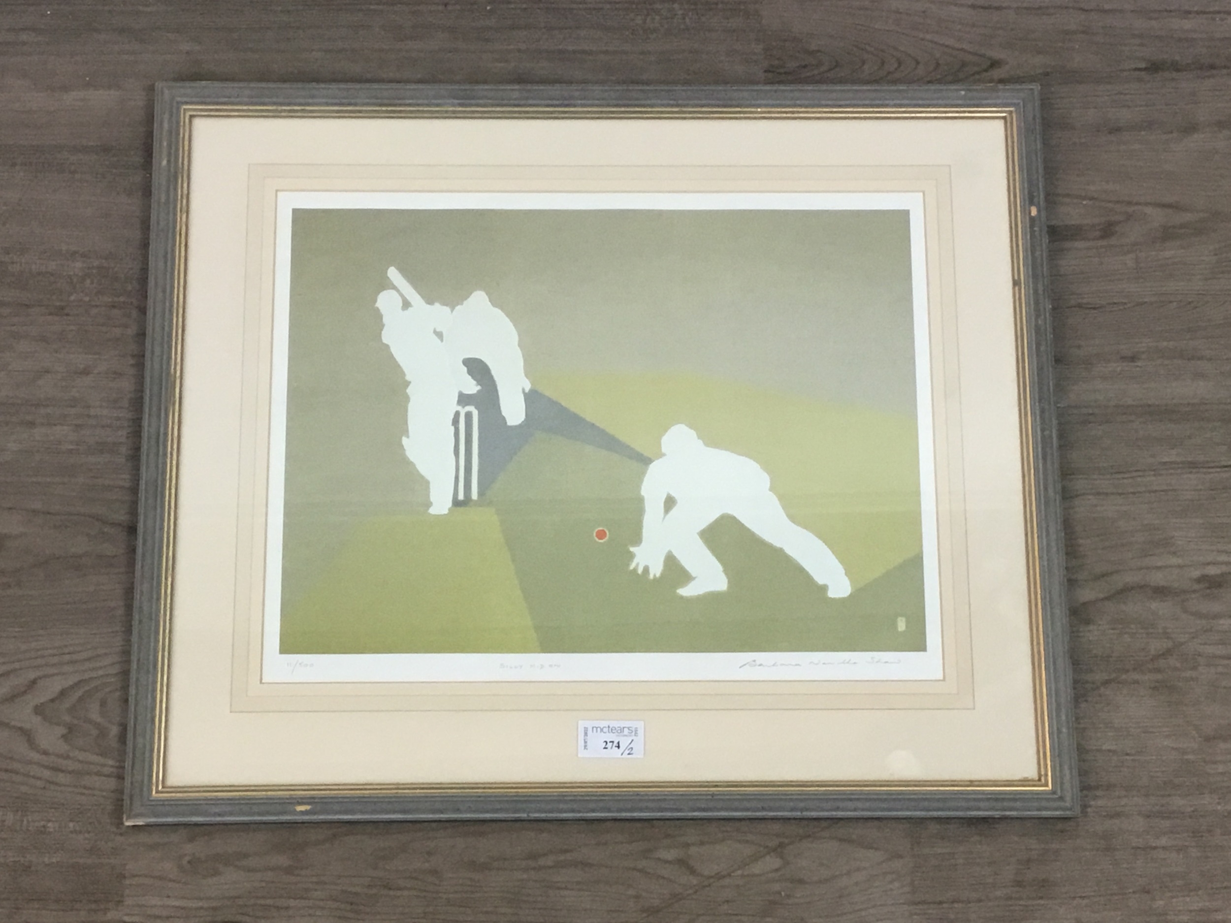 Barbara Neville Shaw | A LOT OF TWO CRICKETING SCENES BY BARBARA ...