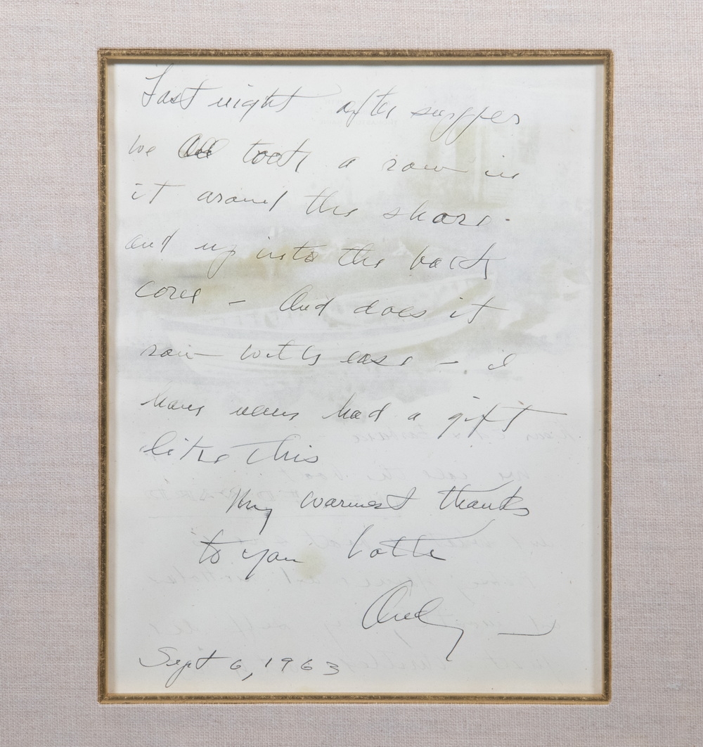 Andrew Wyeth | An Illustrated Letter to Ed Coffin regarding the Skiff ...