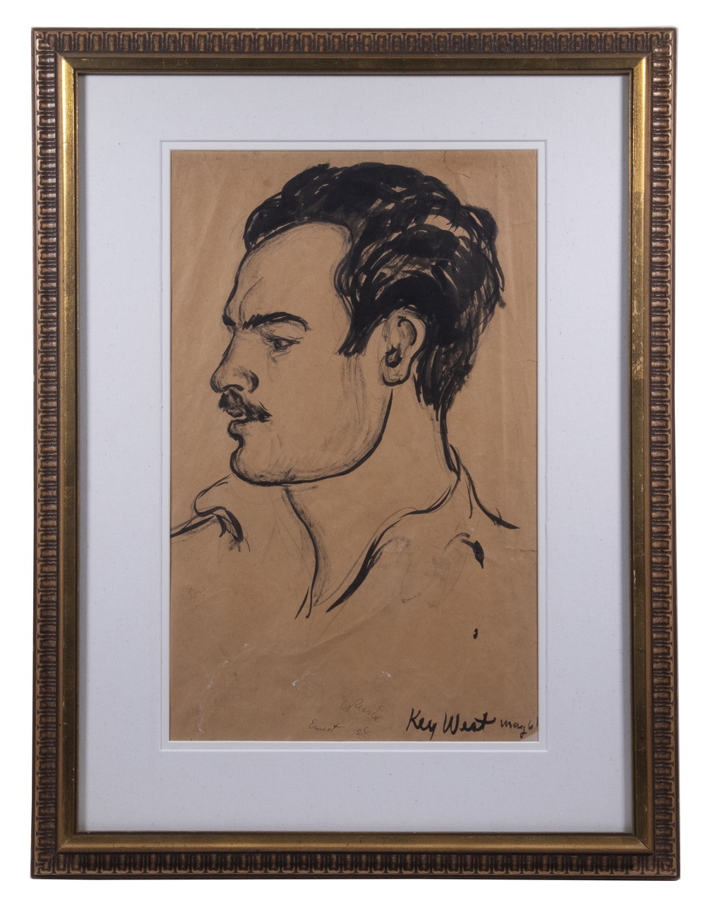 Ernest Hemingway | Profile Bust Portrait of Ernest Hemingway | MutualArt