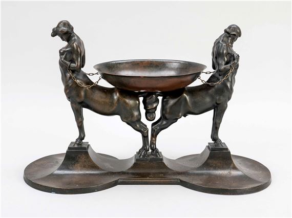 Hugo Lederer | Extraordinary centrepiece with centaurs | MutualArt