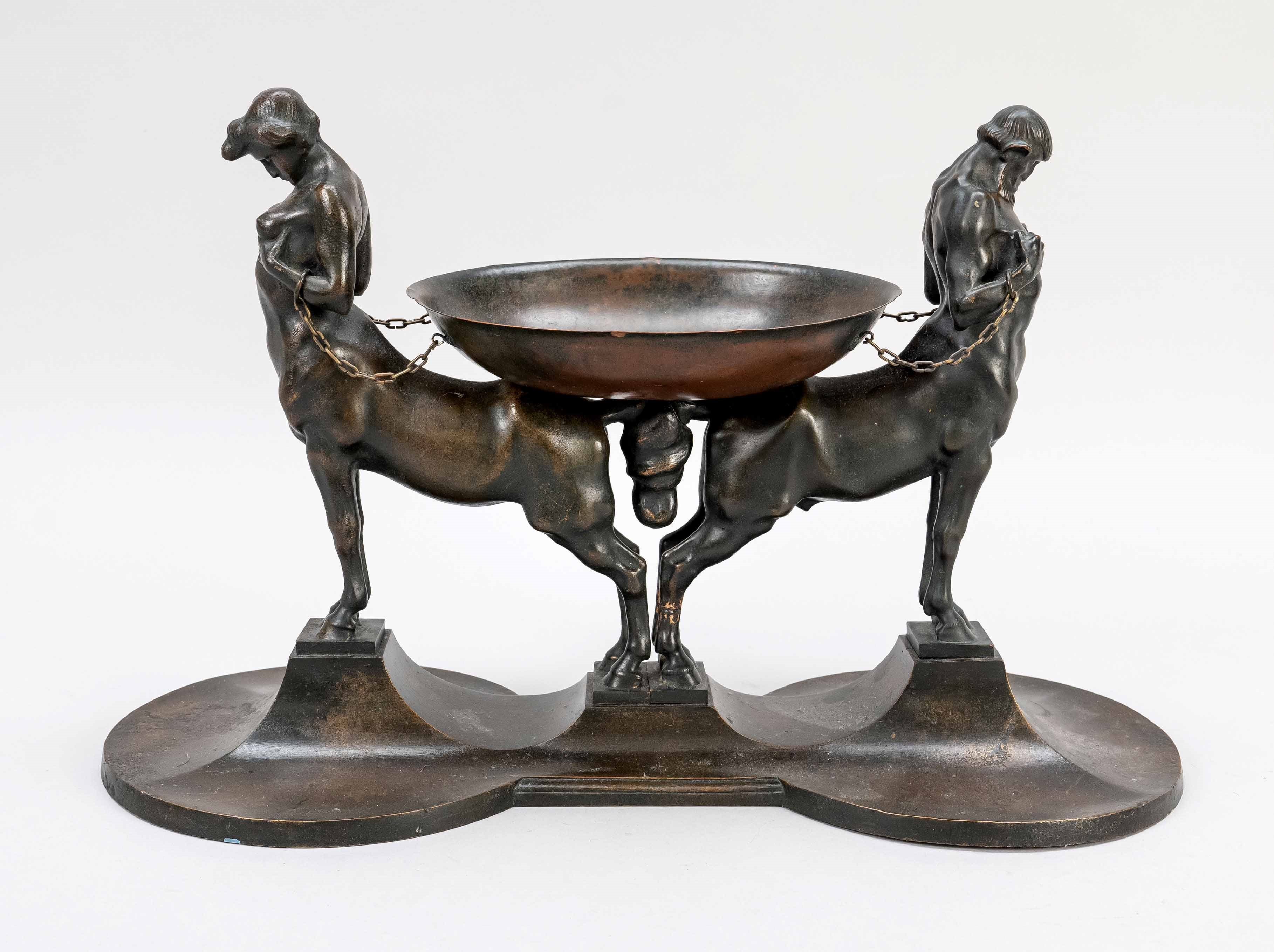 Hugo Lederer | Extraordinary centrepiece with centaurs | MutualArt