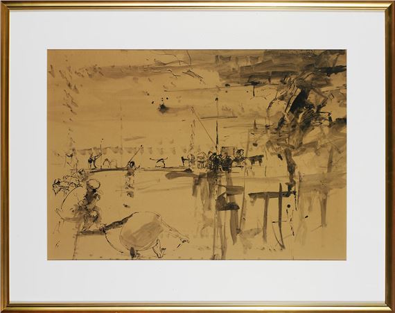 John Passmore | Study for the Prawn Boats IV, c.1954 | MutualArt