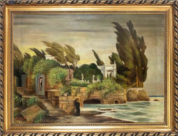 Arnold Böcklin | Villa by the Sea (1930) | MutualArt