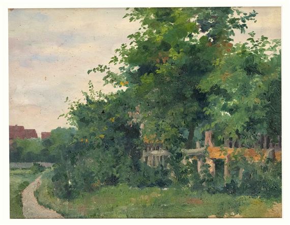 Wilhelm Körber | Landscape, village scene and cornfield | MutualArt