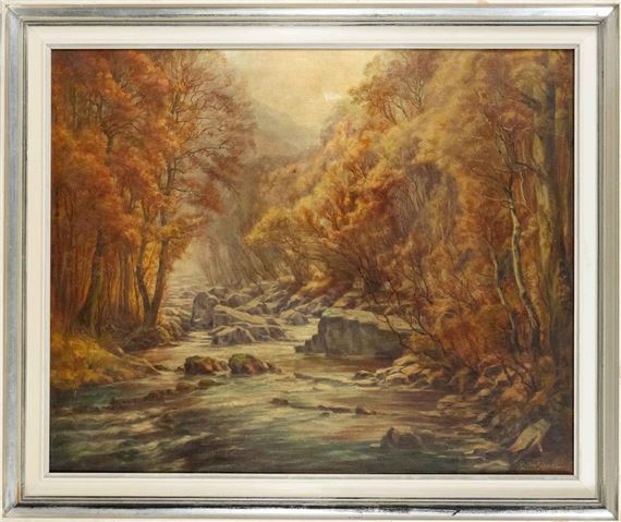 Arthur De Geest | Autumn Landscape with Torrent | MutualArt