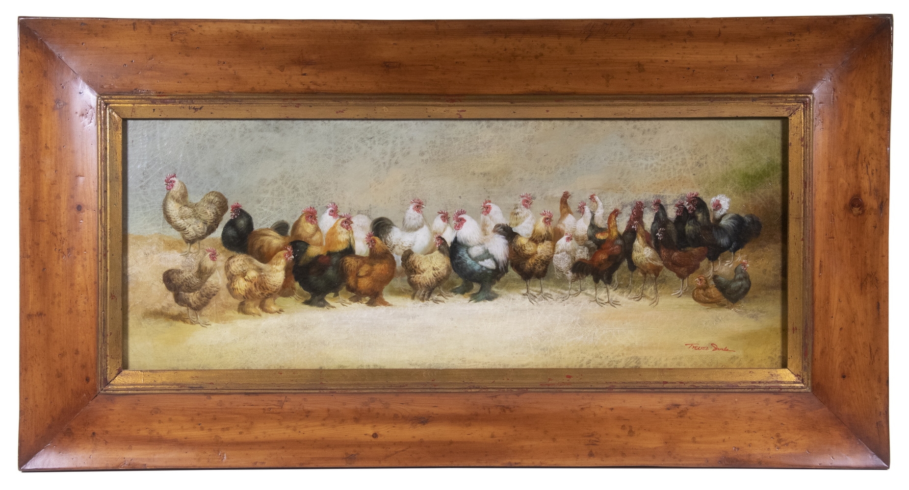 Trevor James | Flock of Chickens | MutualArt