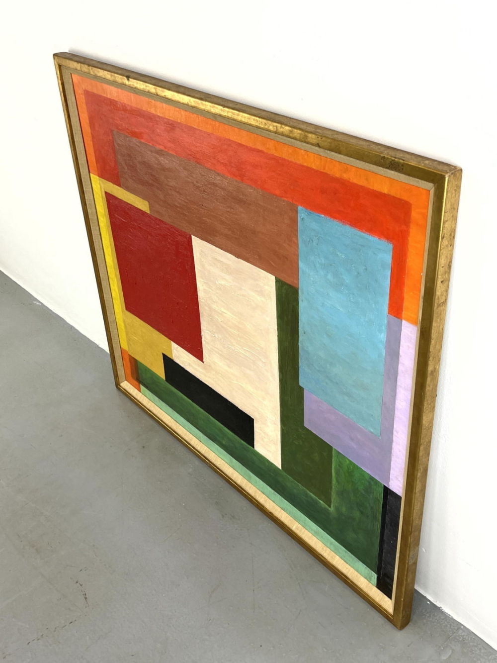 Murray Hantman | Large scale hard edge geometric painting | MutualArt