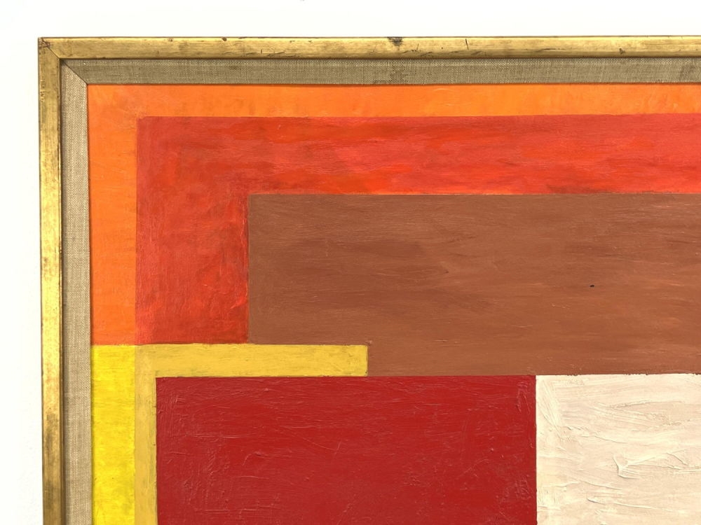 Murray Hantman | Large scale hard edge geometric painting | MutualArt