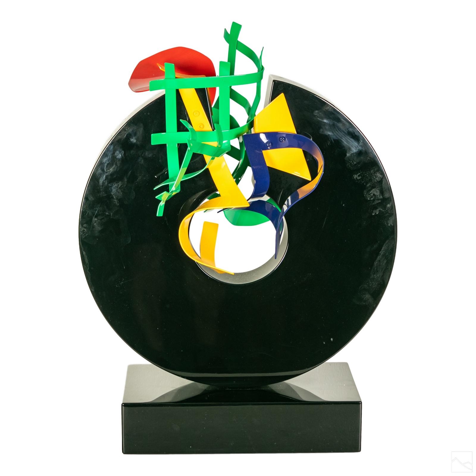 Ronald Edward Tatro | A circular study with abstract metal forms in ...