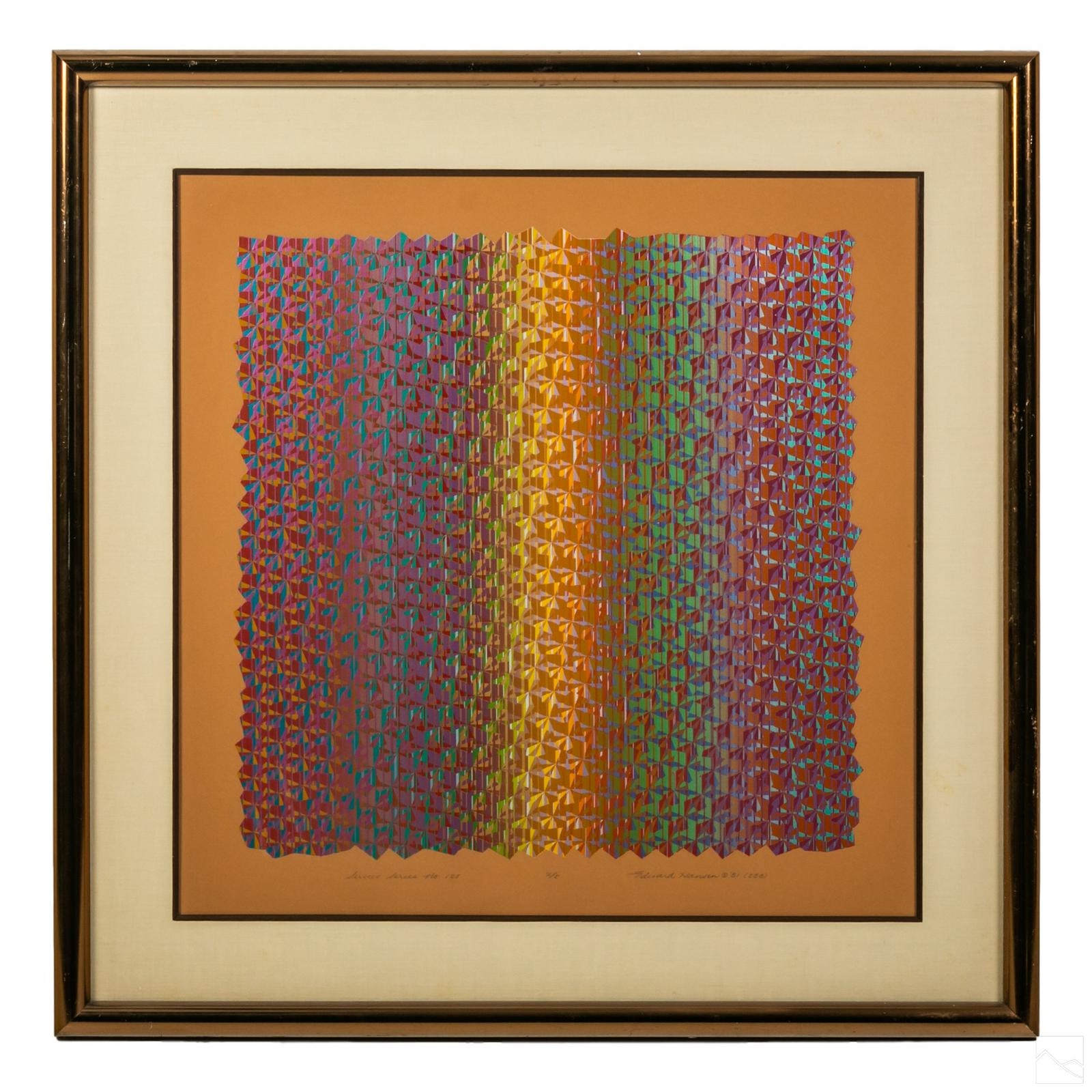 Edward Hansen | An abstract study with bars of color composed of ...