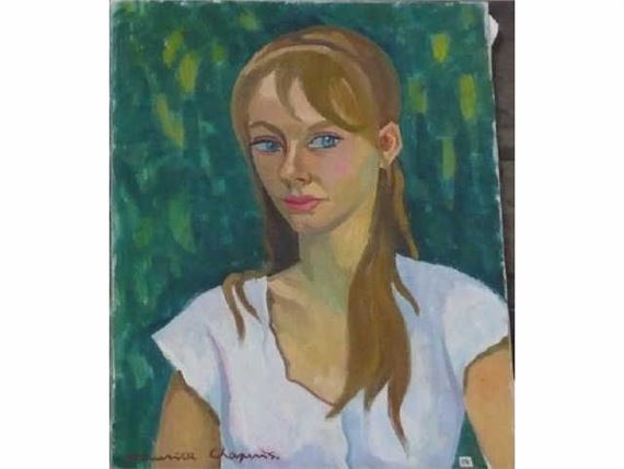 Maurice Chapuis | Cécile Huile sur toile Signée en bas à gauche 61 x 46 ...
