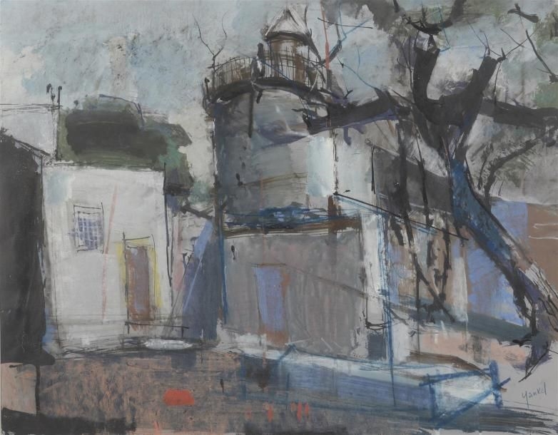 Jacques Yankel | Rue à Montmartre (?) | MutualArt