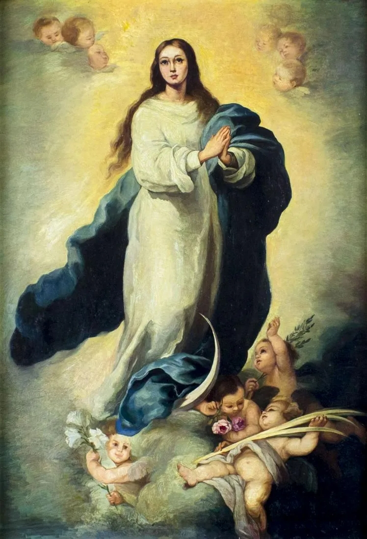 European School, 20th Century | Virgin Mary Surrounded by Angels ...