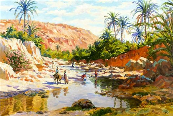 Alphonse Birck | Nile River Scene | MutualArt