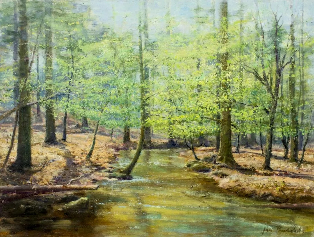 Jan Prochazka | Forest River Landscape | MutualArt