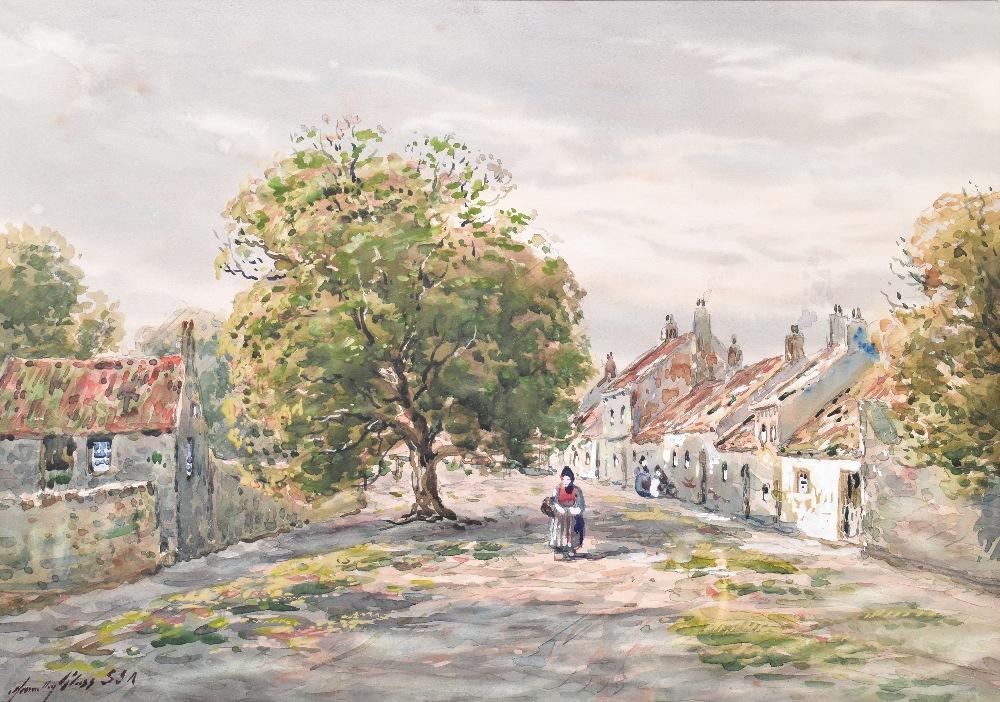 John Hamilton Glass | figure in street scene | MutualArt