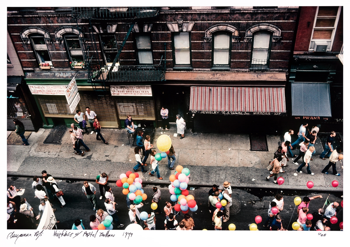 Suzanne Poli | Neighbors with Pastel Balloons. | MutualArt