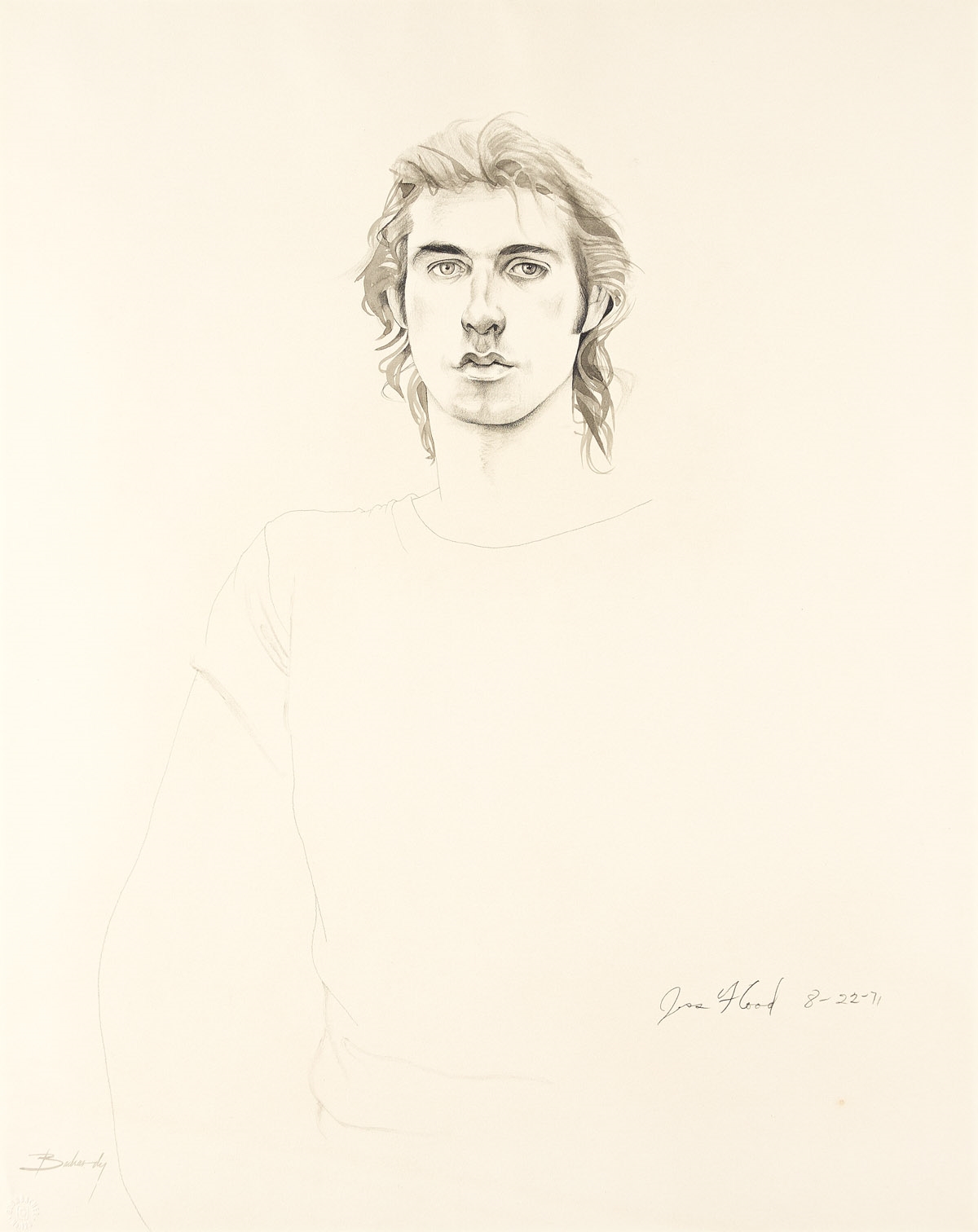 Don Bachardy | Portrait of Joseph Flood. (1971) | MutualArt