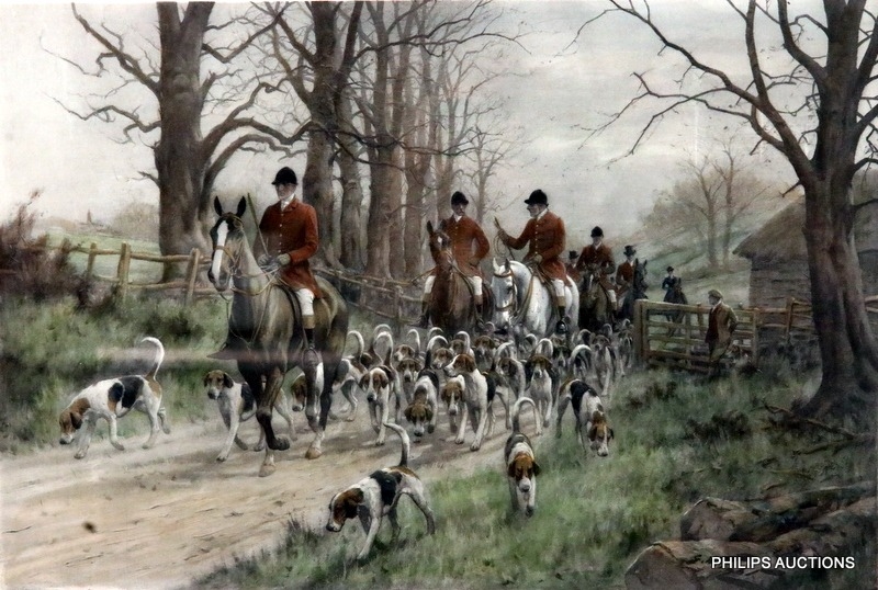 George Wright | A COLOURED HUNTING ENGRAVING | MutualArt
