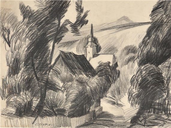 Karel Sloup | KOSTELÍK POD ŘÍPEM | MutualArt