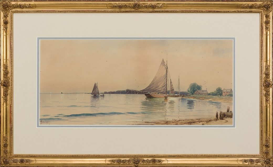 Alfred Thompson Bricher | Shoreline Boats | MutualArt