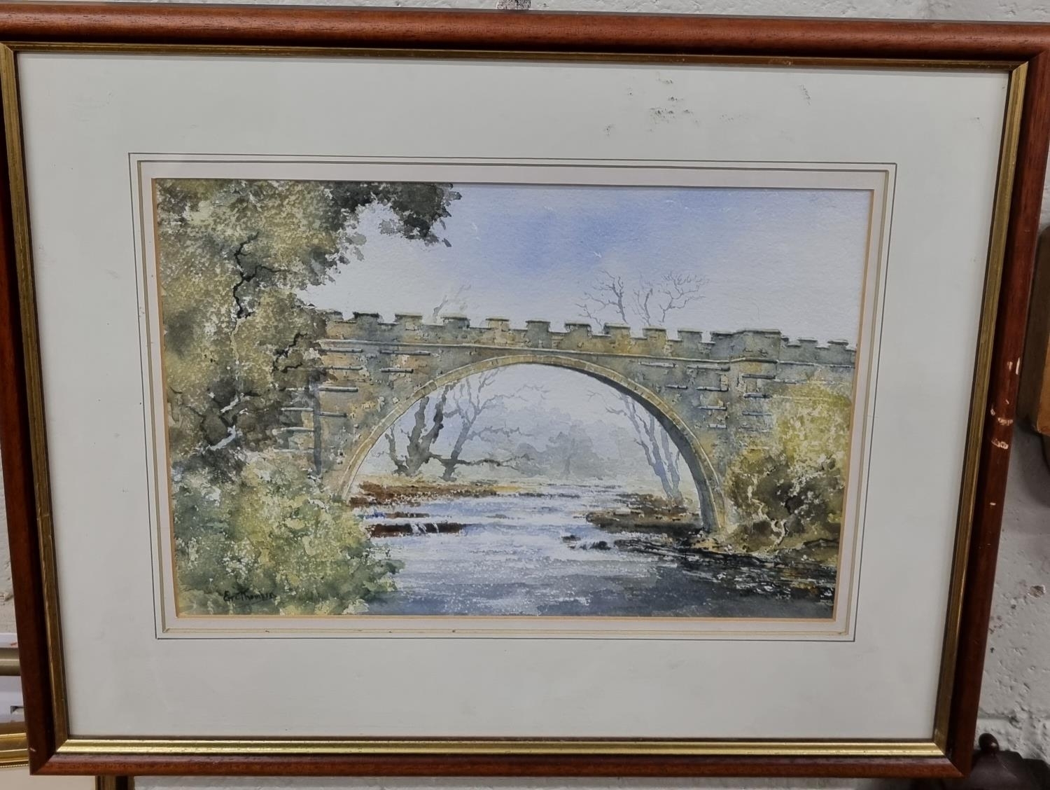 Eric Thompson | Watercolour of Abbey Bridge | MutualArt