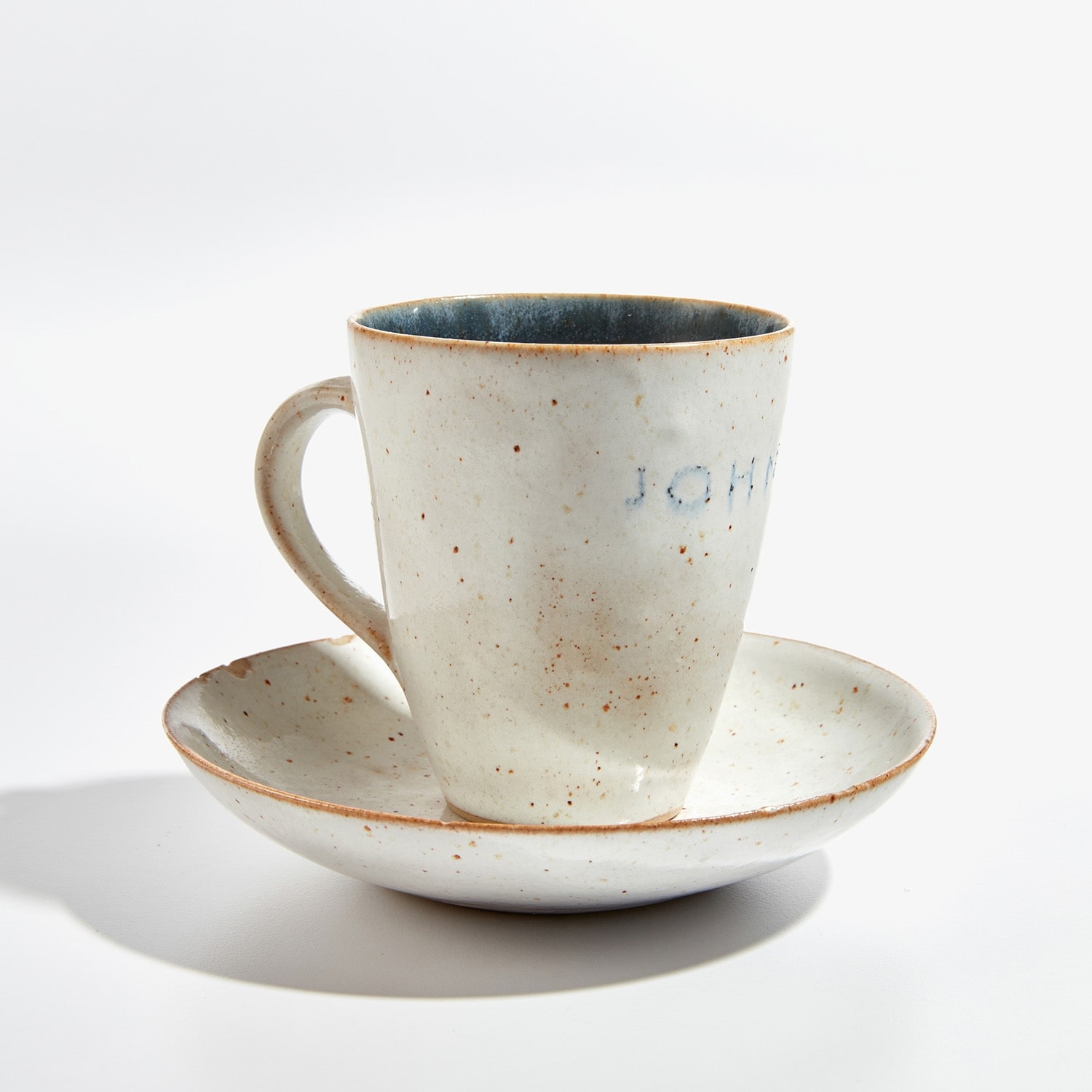 Lucie Rie | Johnny bowl and Johnny cup and saucer | MutualArt