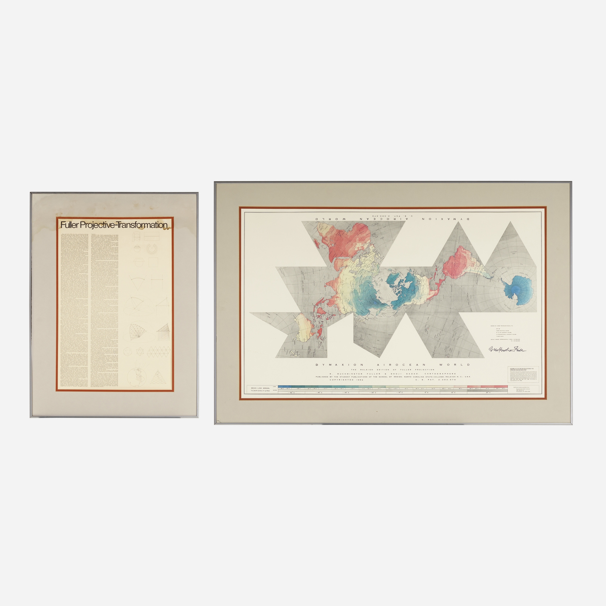 Buckminster Fuller | Dymaxion Airocean World Map poster and Fuller ...